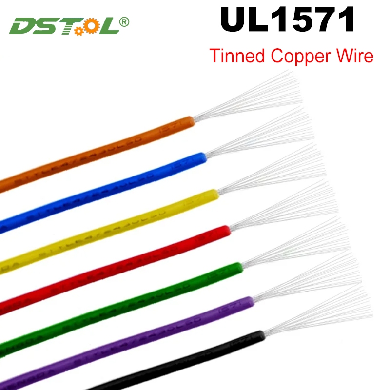 5米鍍錫銅線32 30 28 26 AWG UL1571連接線環保PVC絕緣LED電子電纜外徑0.6~1mm | 蝦皮購物