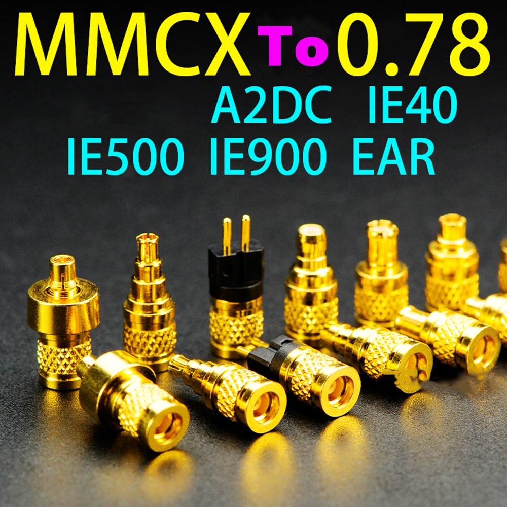 一對母 MMCX 到公金屬 IEM 連接器適配器 2Pin 0.78 A2DC IE500 IE900 IE40PRO | 蝦皮購物