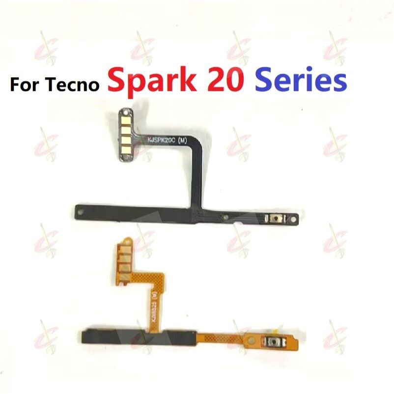 用於 Tecno Spark 20C 20 Pro + Pro+ BG7 KJ5 KJ6 KJ7 的電源開關音量按鈕柔性 | 蝦皮購物