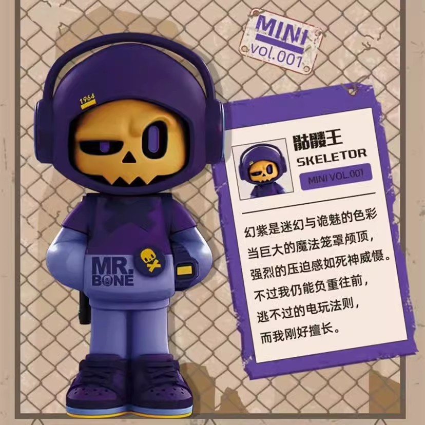骨頭先生盲盒 MR bone mini 迷你款 盲盒 公仔 盒玩 盒抽 電玩黑 布魯斯 騎士 生日禮物 可挑款 | 蝦皮購物