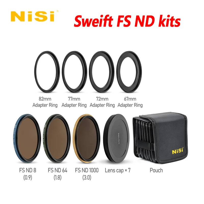 Nisi Swift System FS ND 套件,FS ND8+FS ND64+ND1000 3.0+GND0.9+ | 蝦皮購物