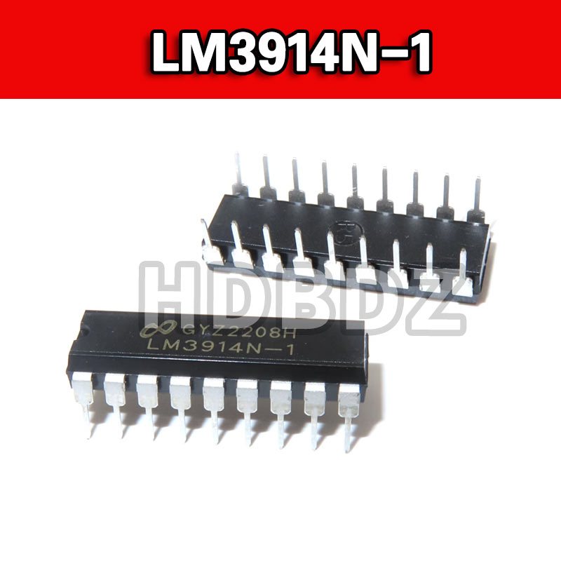 5pcs LM3914N-1 電壓比較器 LM3914 電量顯示板常用芯片 IC DIP-18 | 蝦皮購物