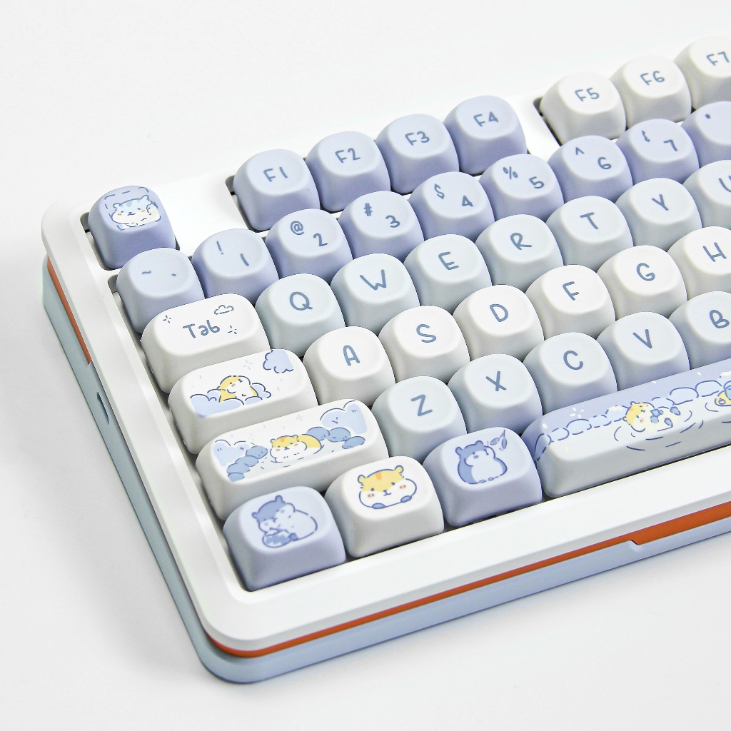 Zifriend白團團主題風格鍵帽 132 鍵全套 MOA高度PBT熱升華鍵帽適用於機械鍵盤 DIY | 蝦皮購物