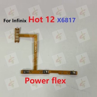 Infinix Hot 12 X6817 X6817B 電源開關音量按鈕柔性 | 蝦皮購物