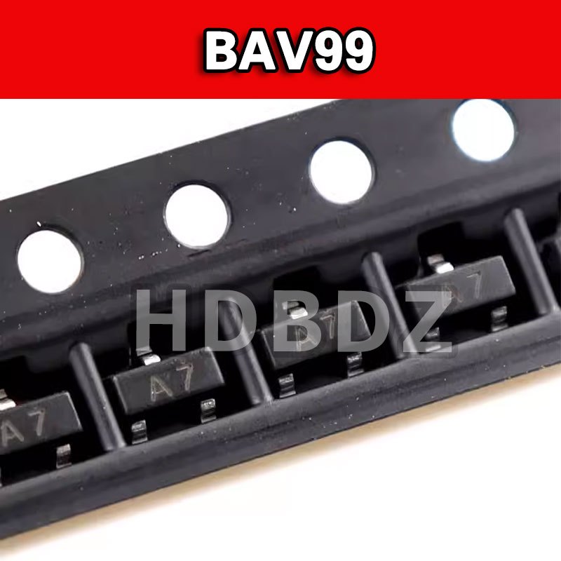 100pcs BAV99 BAV99LT1G A7 SMD 開關二極管 SOT-23 IC | 蝦皮購物