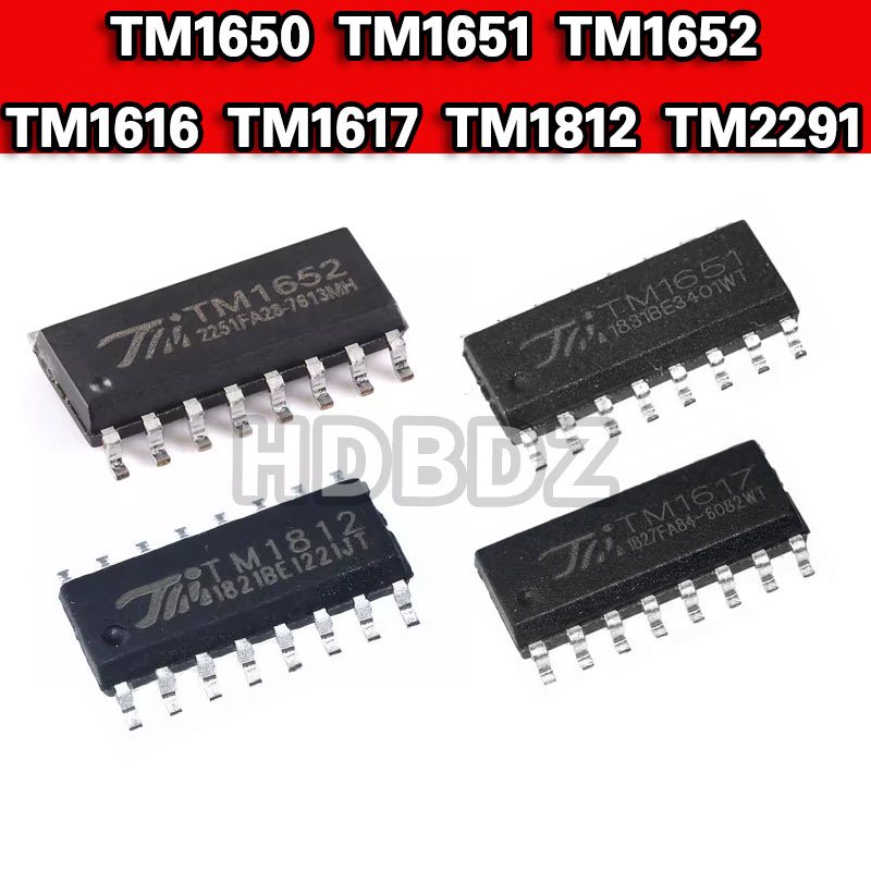 5pcs TM1650 1812 1651 TM1616 1617 1652 2291 SOP16 驅動控制芯片 IC | 蝦皮購物