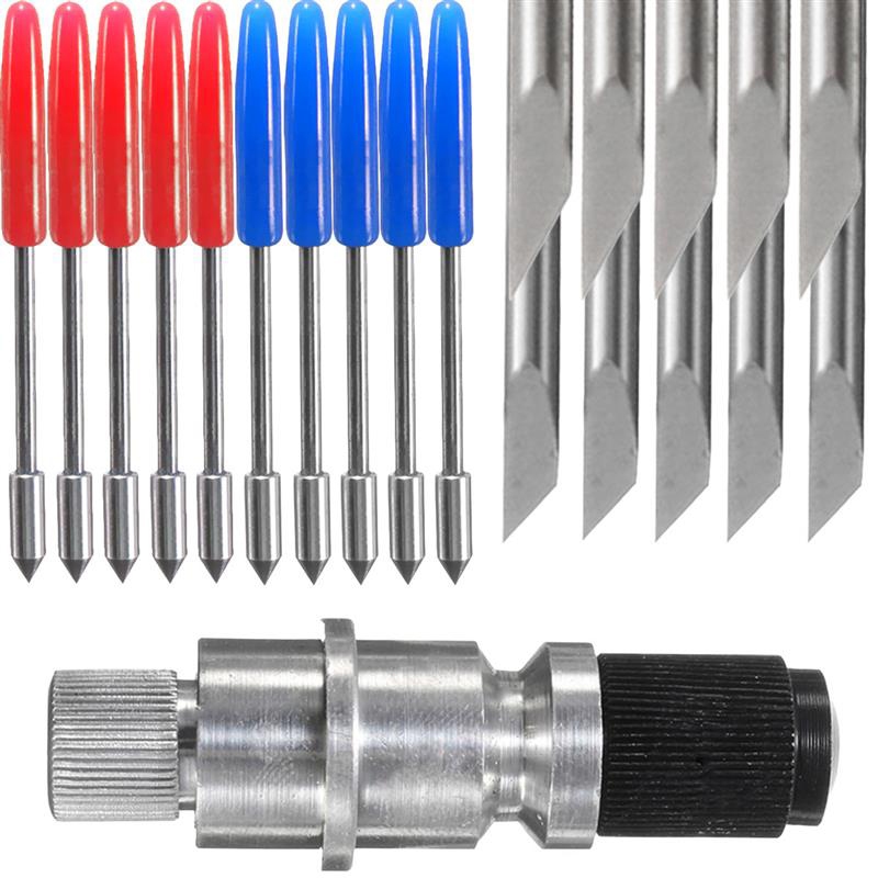 全新 Graphtec 支架 CB09 + 5 片刀片乙烯基切割機 45° + 5個60° 刀片 | 蝦皮購物