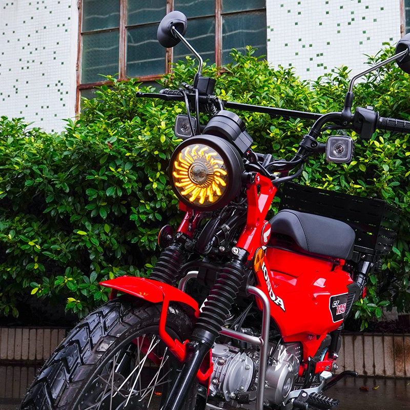 HOZAN適用於本田ct125大燈改裝 Hunter Cub Ct125LED大燈 X形日間行車燈 | 蝦皮購物