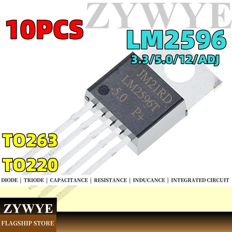 10PCS LM2596 穩壓降壓器芯片IC LM2596S-3.3 LM2596S-5.0 LM2596S-12 LM | 蝦皮購物