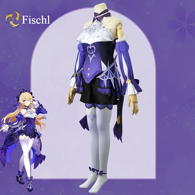 Genshin Impact Fischl Ein Immernachtstraum Gothic Goth Cospl | 蝦皮購物