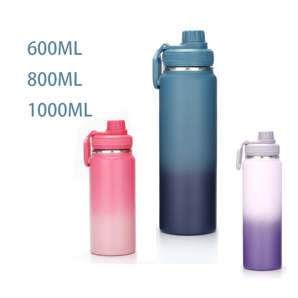 客製化保温水壶 600/800/1000ml 絕緣雙層不銹鋼熱水瓶 鐳射雕刻保冷水瓶 | 蝦皮購物