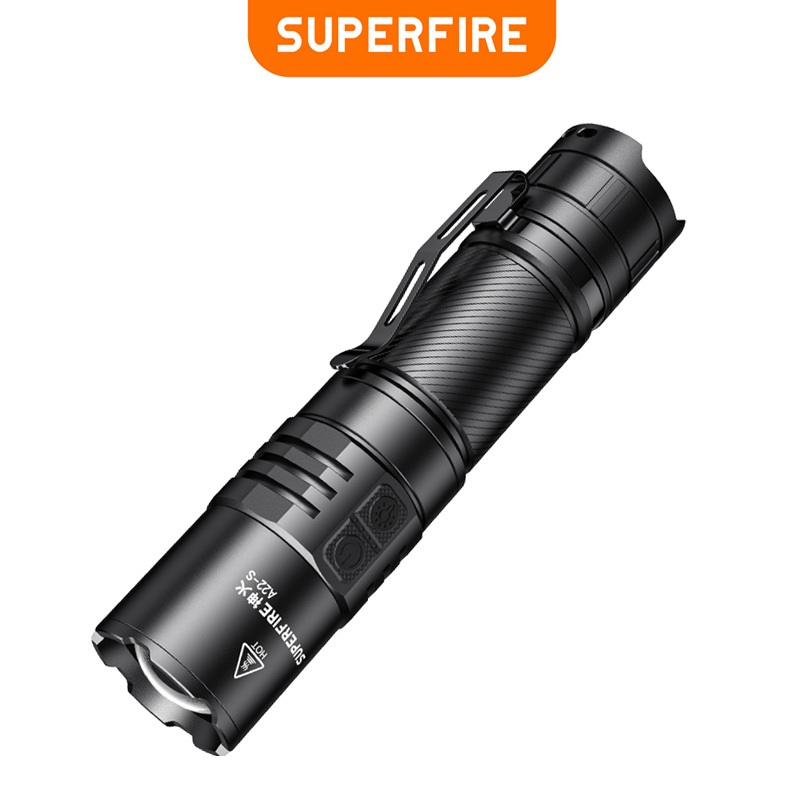 SUPERFIRE神火 A22-S 36W LED 手電筒 EDC 可攜式變焦手電筒 超強充電燈多功能工作燈 | 蝦皮購物