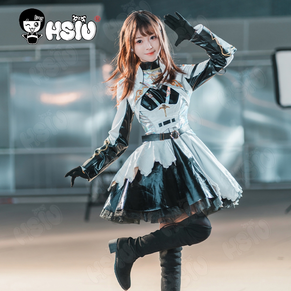 愛與深空女主角cosplay服裝hsiu黑亮銀裙套裝遊戲愛與深空cosplay服裝 | 蝦皮購物