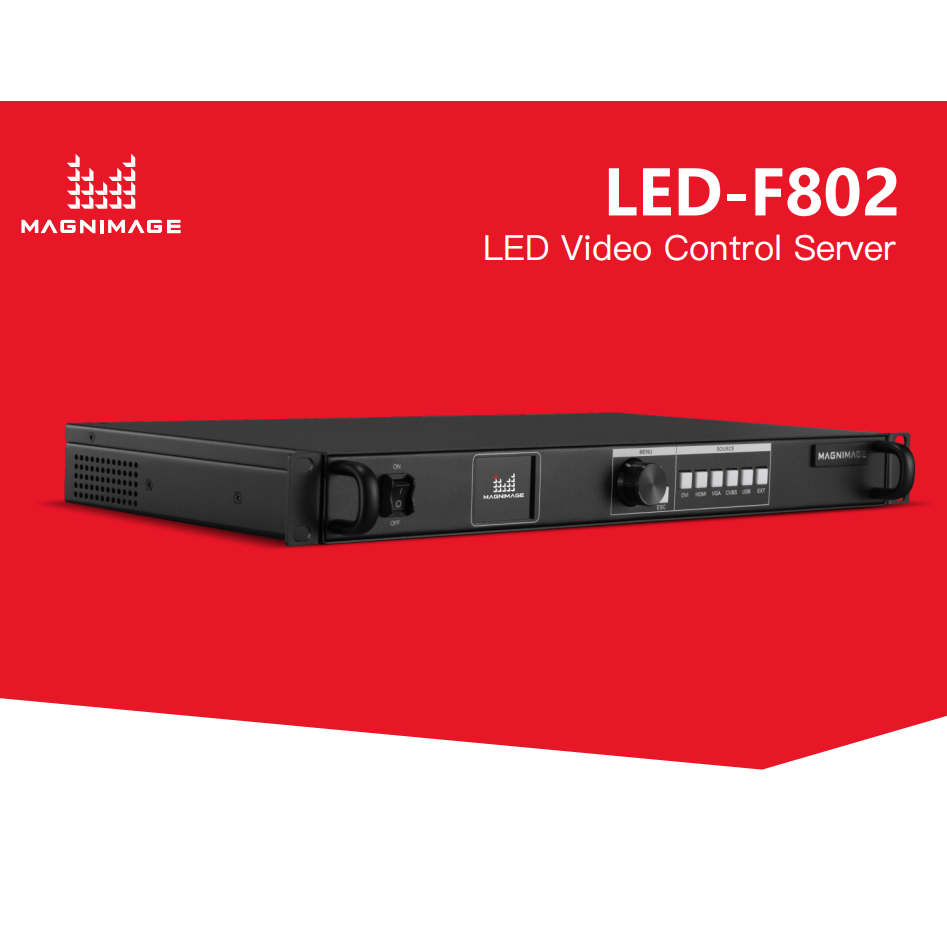 Magnimage LED-F802 LED二合一全綵顯示屏頻道處理器 高性價比LED廣告頻道牆面板頻道處理器單臺帶載1 | 蝦皮購物