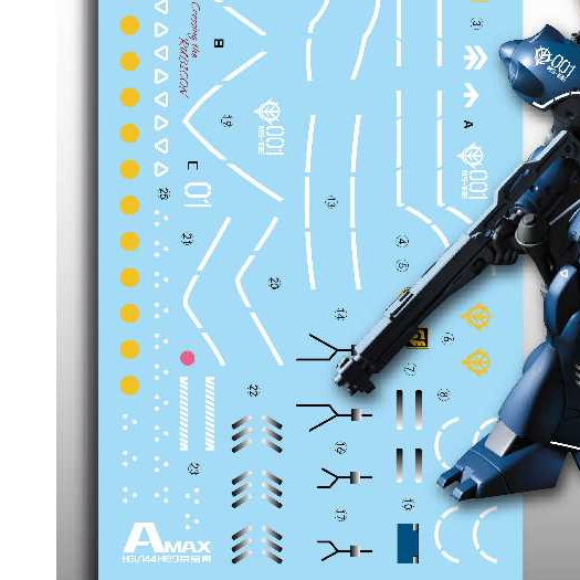 [AMAX]HG 1/144 MS-18E 水貼 | 蝦皮購物