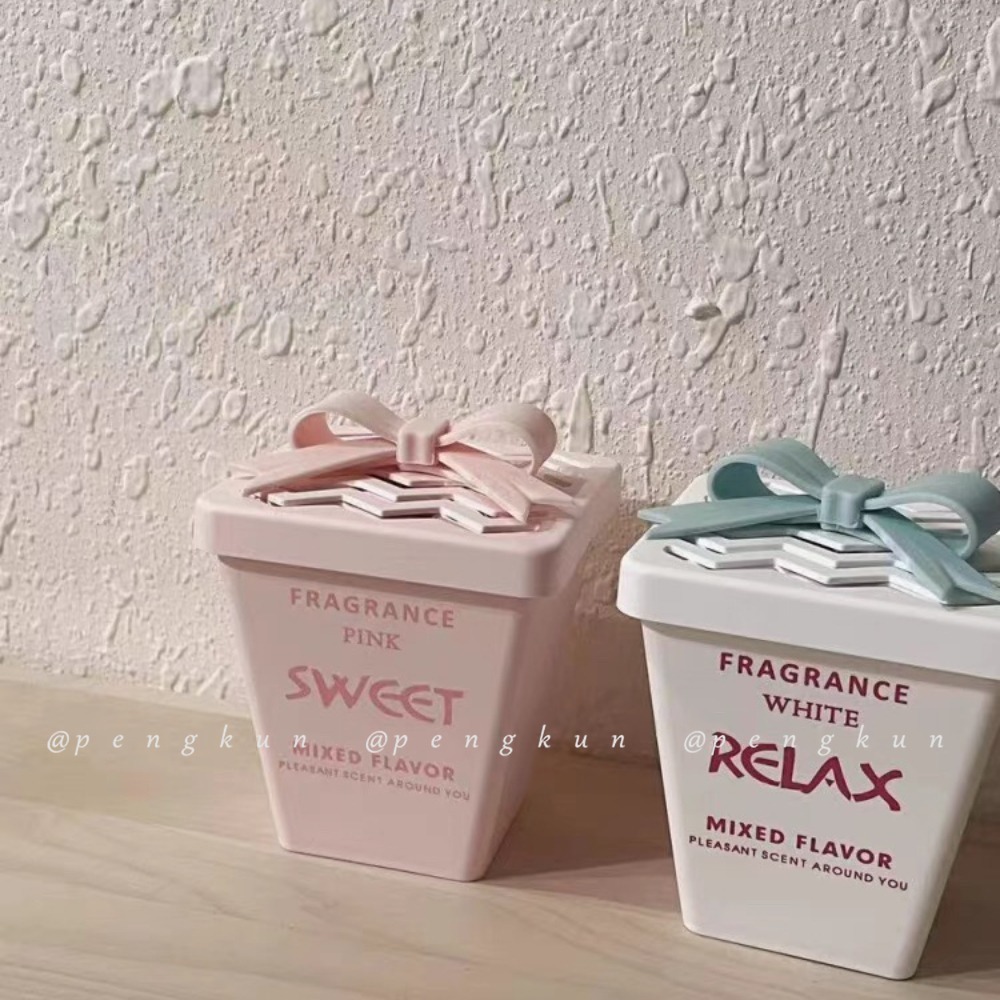 【TOVIR】冰淇淋蝴蝶結無火固體香薰衛生間空氣清新劑芳香劑 | 蝦皮購物