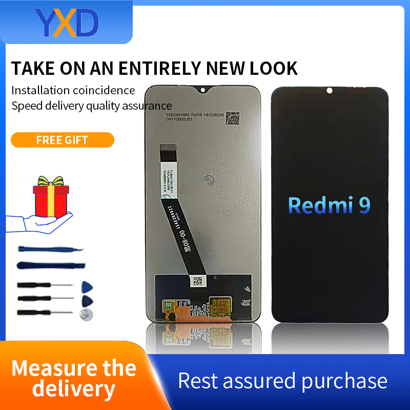 Xiaomi REDMI 9 LCD 屏幕更換的 LCD 顯示屏用於 REDMI 9 LCD 屏幕的觸摸屏數字化儀組件 | 蝦皮購物