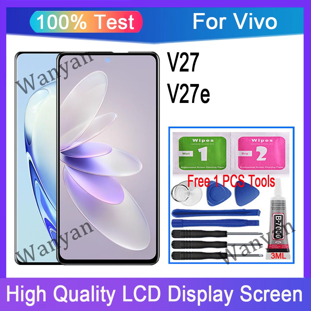 適用於 Vivo V27 / V27e LCD 全新液晶螢幕 熒幕總成 觸控面板更換 帶框架 | 蝦皮購物