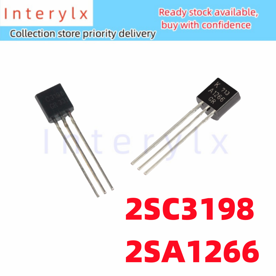 10Pcs/Lot 小功率三極管 2SC3198 C3198 A1266 2SA1266 PNP晶體管 封裝TO92 | 蝦皮購物