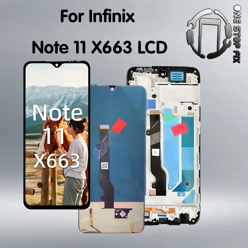 Oled / TFT 用於 Infinix Note 11 X663 LCD 顯示屏觸摸屏數字化儀組件維修零件更換 | 蝦皮購物