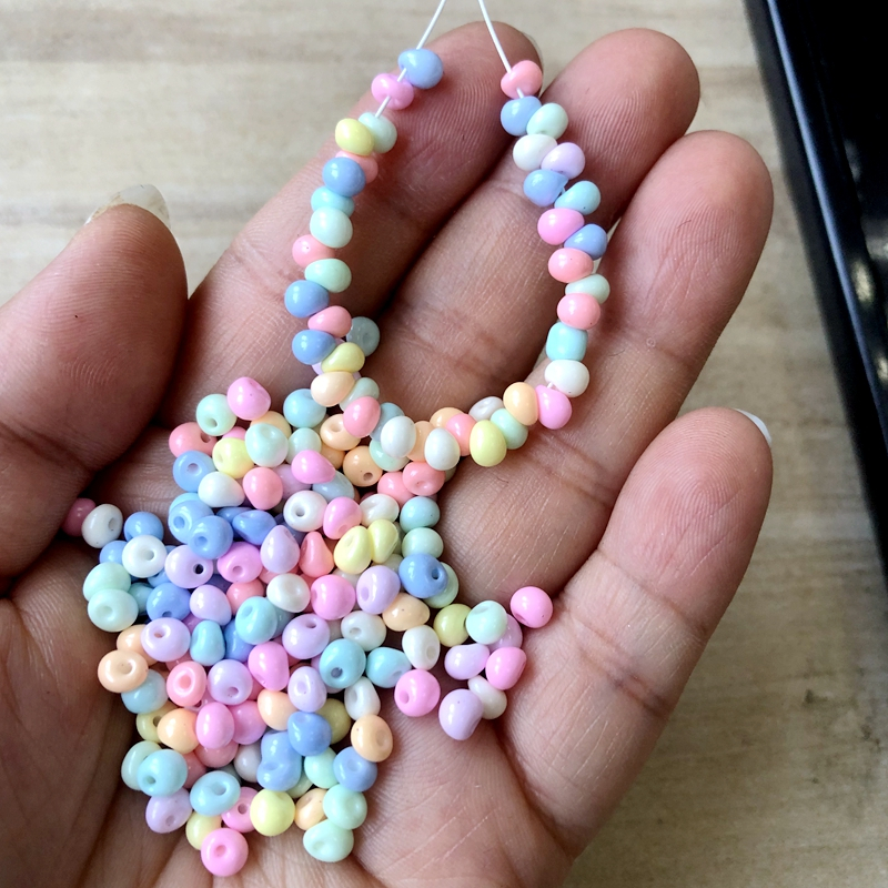 100g DIY珠子玻璃珠子DIY配件DIY珠子 | 蝦皮購物