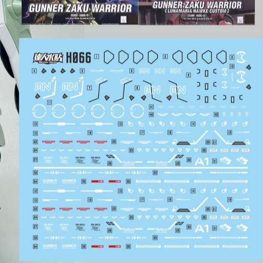 [MASTER]HG 1/144 ZGMF-1000/A1 紅+綠熒光水貼[H066] | 蝦皮購物