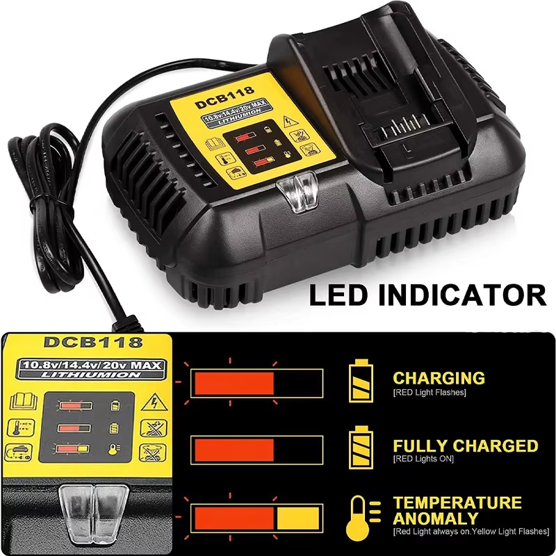 Dcb118 得偉電池充電器得偉電池 10.8V 12V 14.4V 18V 20V DCB200 DCB101 DCB | 蝦皮購物