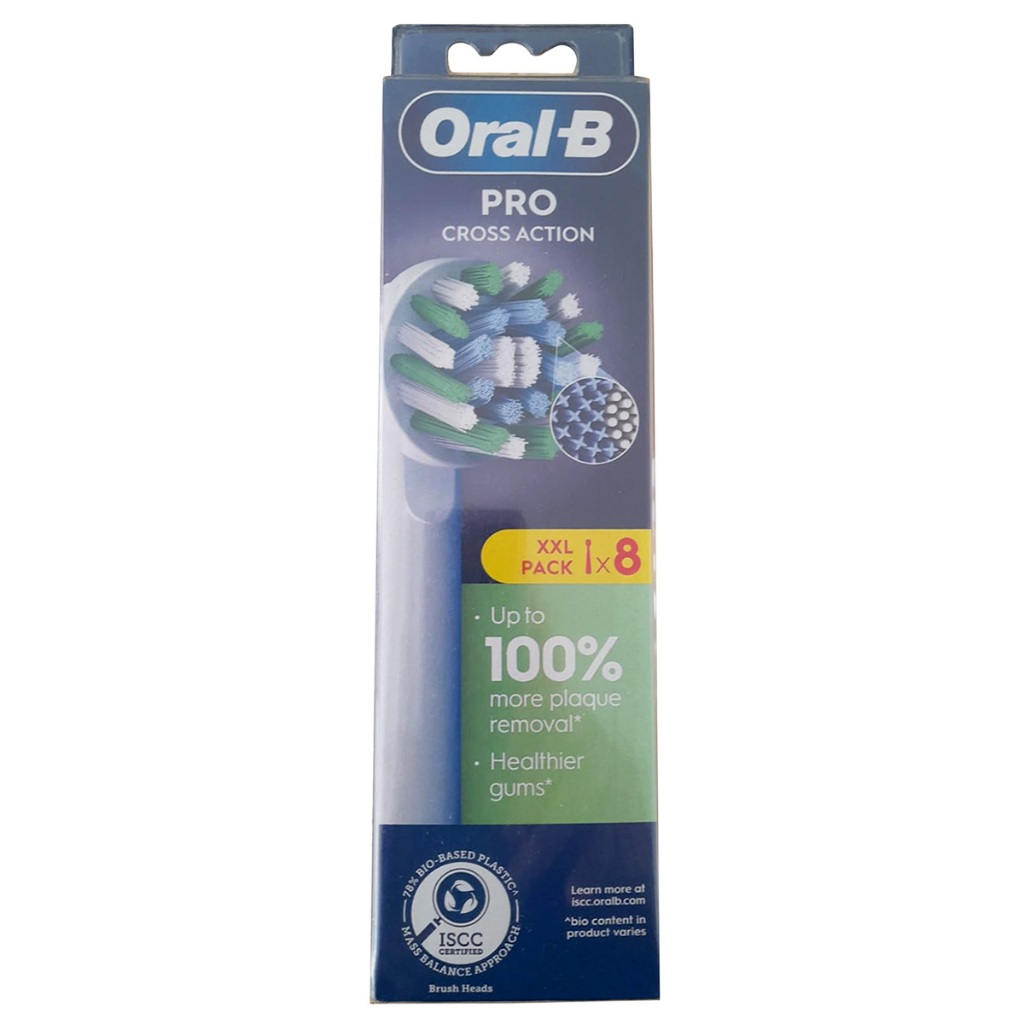 百靈歐樂B Oral-B Pro CrossAction 電動牙刷替換刷頭 EB50RX (白色, 8入)(平行進口) | 蝦皮購物