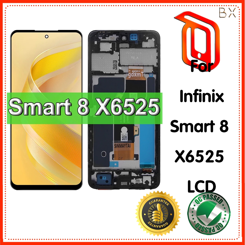 適用於 Infinix Smart 8 X6525 LCD 顯示屏觸摸屏數字化儀組件更換 | 蝦皮購物