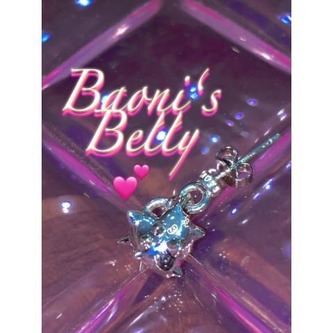 BAONI’S BEELY小肚皮原創重磅甜酷流星錘耳環925銀甜酷風一對 | 蝦皮購物