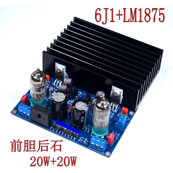 6J1+LM1875發燒級HiFi前膽後石電子管擴大機 成品板帶散熱測試好 | 蝦皮購物