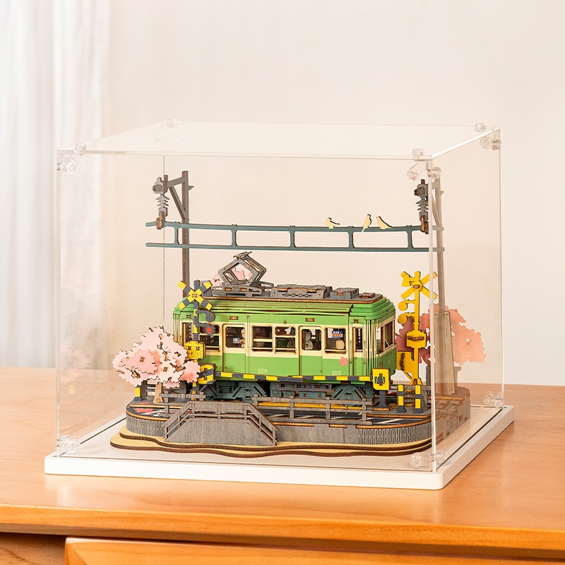 Rokr 3D 木製拼圖 DIY 塑料防塵展示盒(不含產品) | 蝦皮購物