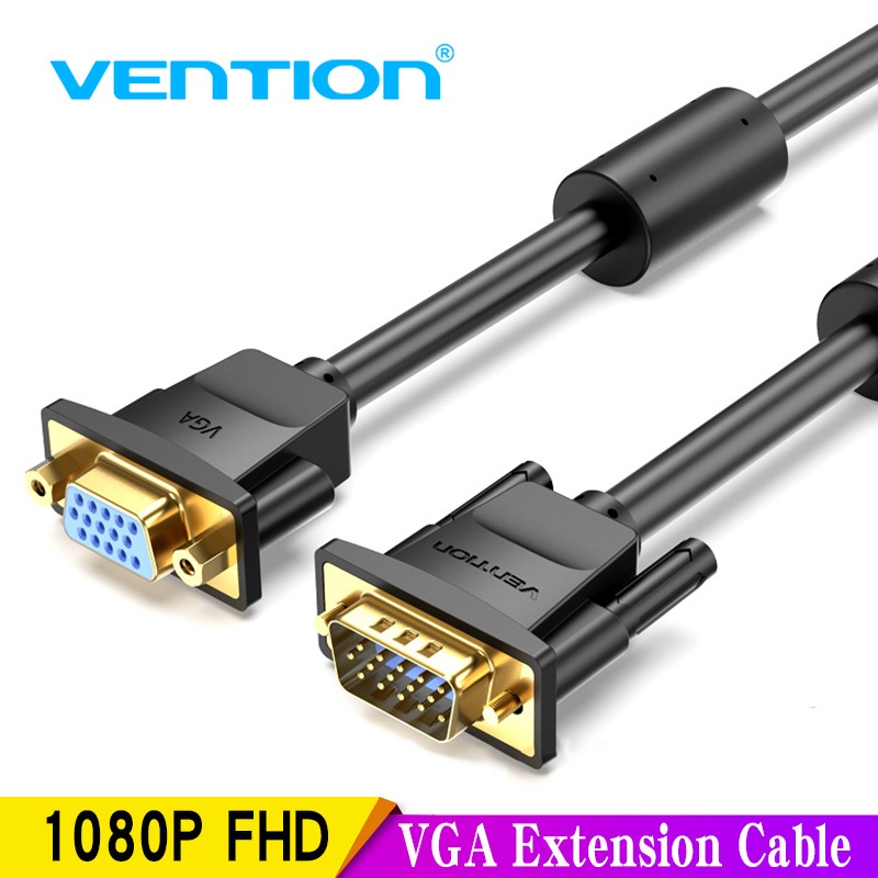 Vention VGA 延長線 1m 1.5m 2m 3m 高品質公對母線延長器 VGA 線,適用於電腦投影儀顯示器 5 | 蝦皮購物