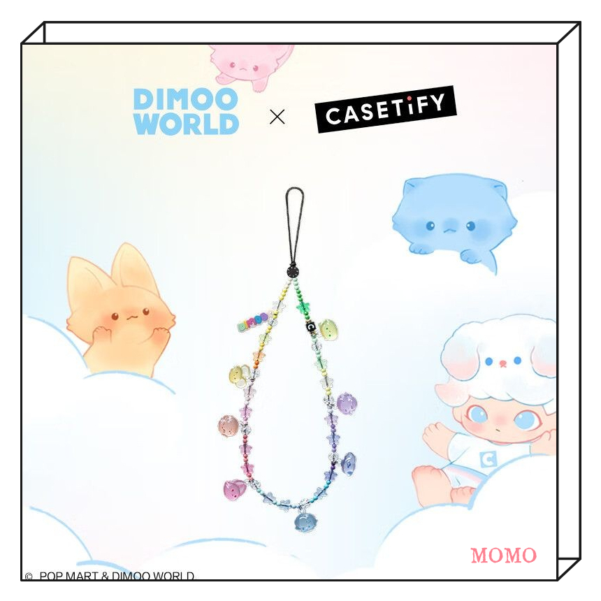 CASETiFY泡泡瑪特DIMOO世界七彩糖果 手機鏈條 便攜 全系列適用手機鏈 識別證掛繩 相機掛飾 | 蝦皮購物