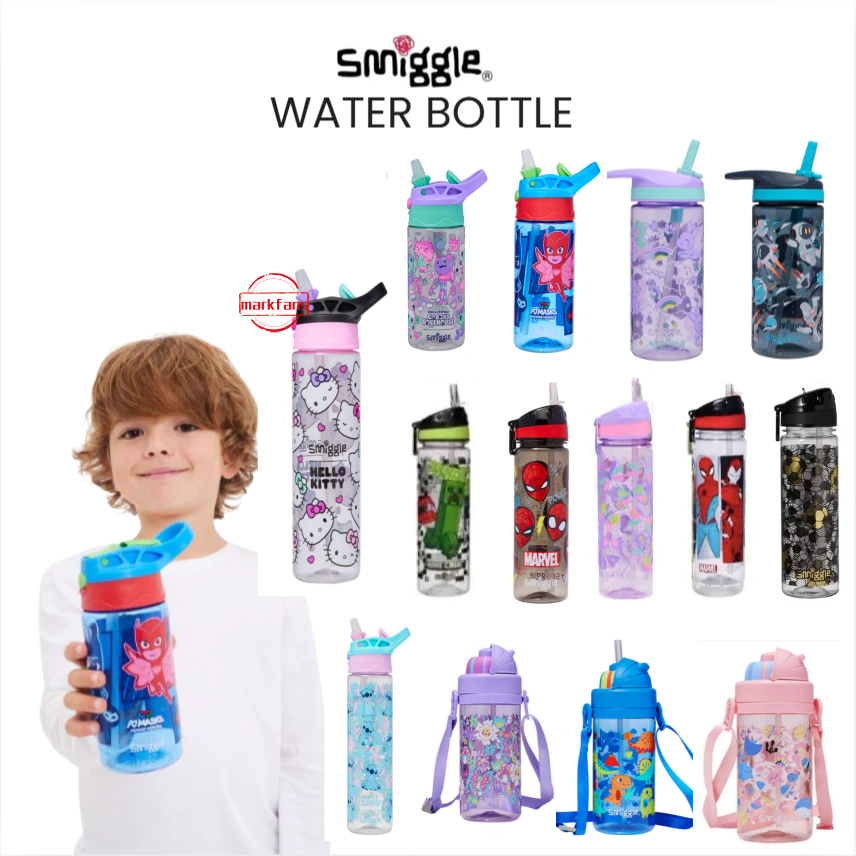 Smiggle 水瓶 BPA 免費不倒翁兒童瓶 Gabby 的娃娃屋獨角獸 | 蝦皮購物