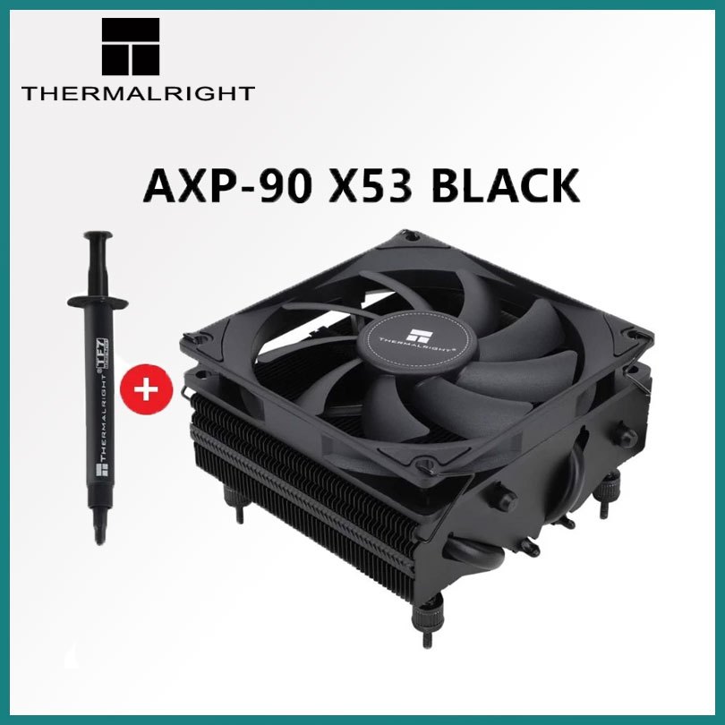 Thermalright AXP90-X53 黑色 CPU 空氣冷卻器 53 mm 超薄 PWM CPU 散熱器冷卻器 | 蝦皮購物