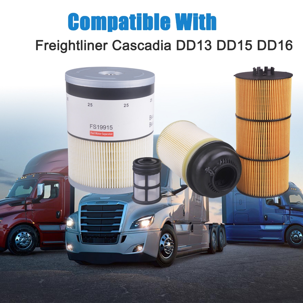 過濾器維修套件與 Freightliner Cascadia DD13 DD15 DD16 底特律柴油發動機油 FWS | 蝦皮購物
