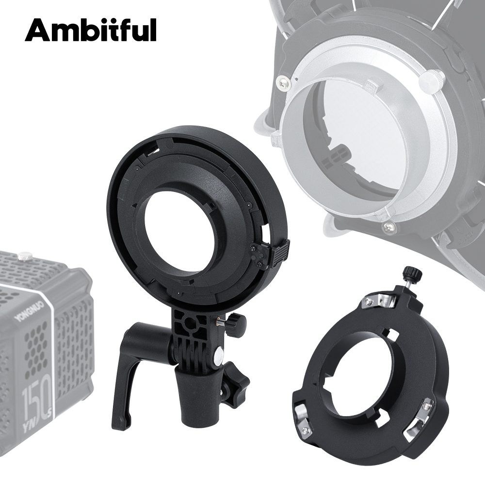 Ambitful MB01 金屬 Bowens 轉接環 MB02 卡盤支架,適用於 YN150 NANLITE Froz | 蝦皮購物