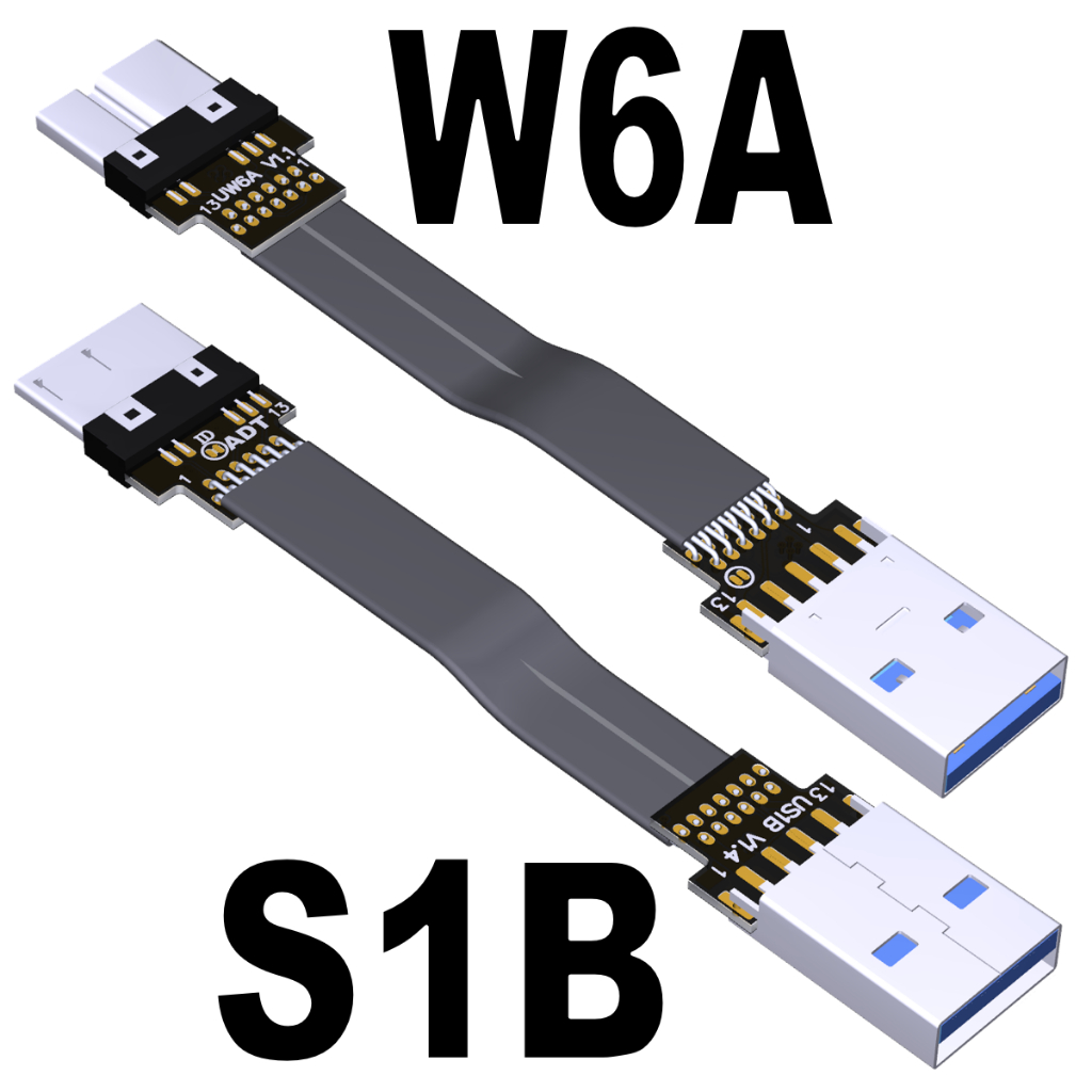 [訂製]ADT-Link S1B-W6A-USB3.0公對公扁平輕薄線 Type-A轉接micro-B雙彎角 | 蝦皮購物