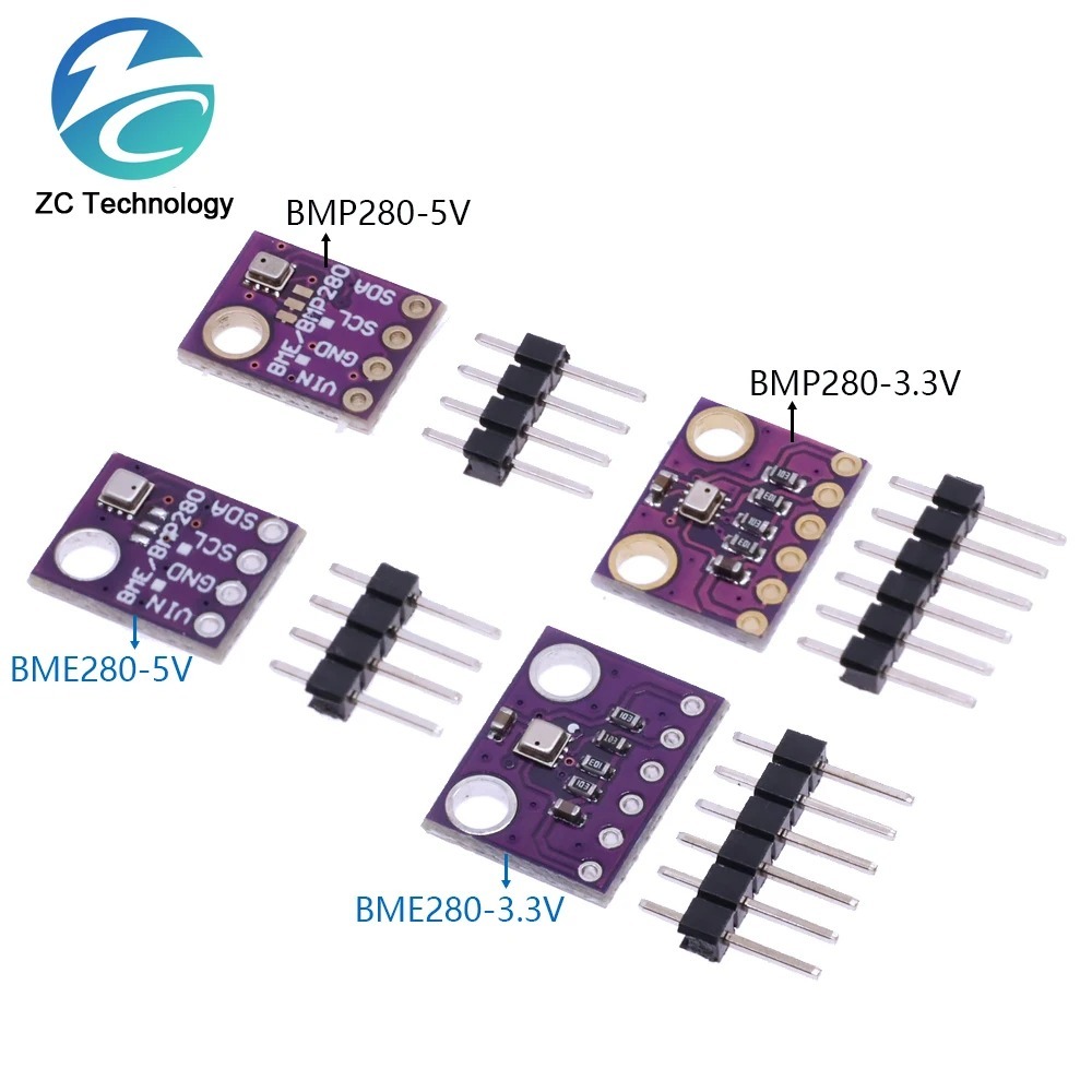 2in1 BMP280 3.3V I2C SPI 1.8-5V 數字傳感器溫度氣壓模塊,適用於 Arduino | 蝦皮購物