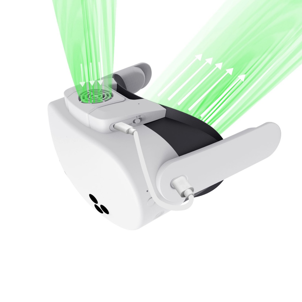 KJH Meta Quest 3S VR眼鏡散熱風扇 Oculus quest 3 VR頭盔散熱器 | 蝦皮購物