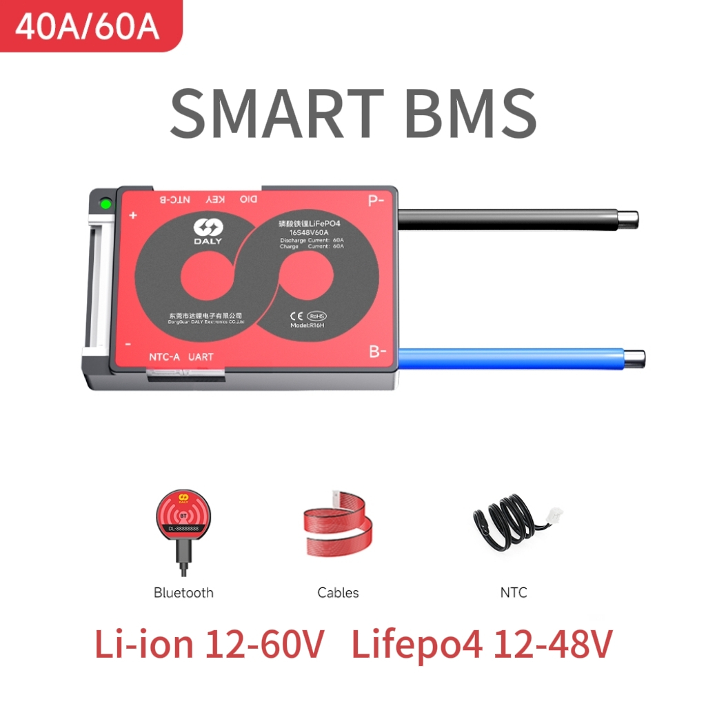 全新 DALY SMART BMS Lifepo4 4s 12V 8s 24V 12s 36V 15s 48V 16s | 蝦皮購物