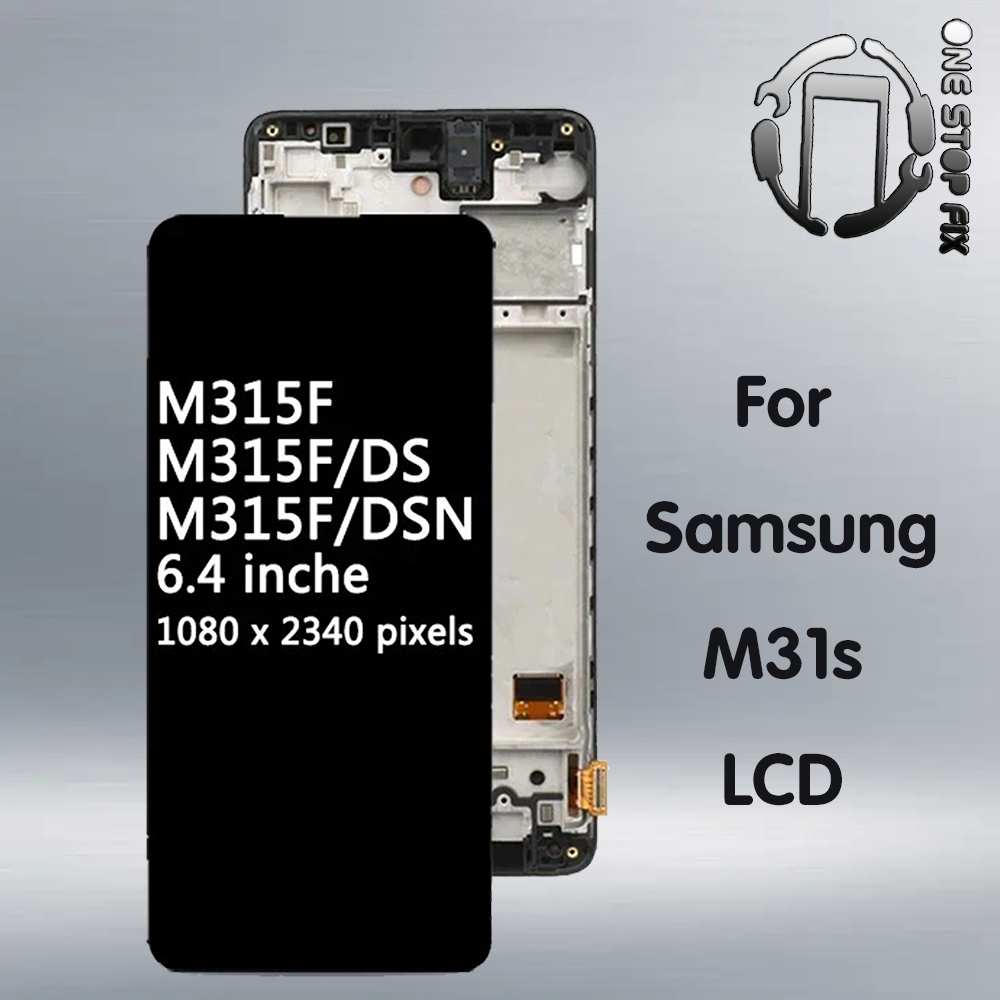 SAMSUNG 適用於三星 M317F/DS 液晶顯示屏觸摸屏數字化儀組裝面板帶框架 | 蝦皮購物
