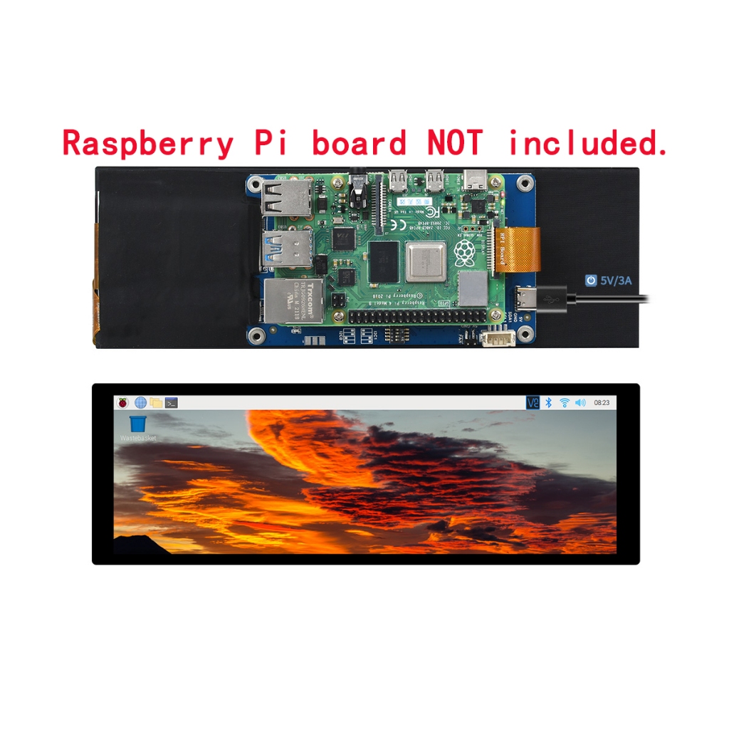 適用於 RPI RasPi Raspberry Pi 3 Model B 4 4B 5 項目的 7.9 英寸 DSI 觸 | 蝦皮購物