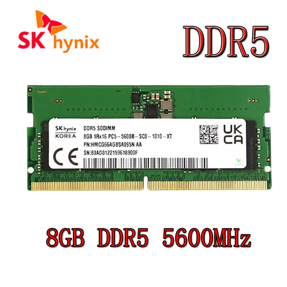 Sk 海力士 DDR5 SODIMM RAM 8GB DDR5 5600MHz PC5-44800S 1.1V 筆記本內 | 蝦皮購物