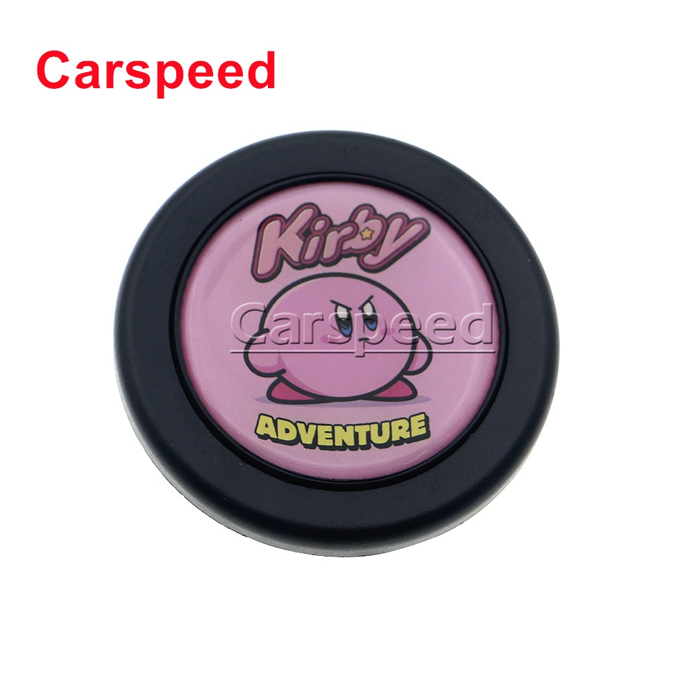 Kirby Adventure 方向盤喇叭按鈕揚聲器控制罩適用於 MOMO OMP Sparco Narid Mugen | 蝦皮購物