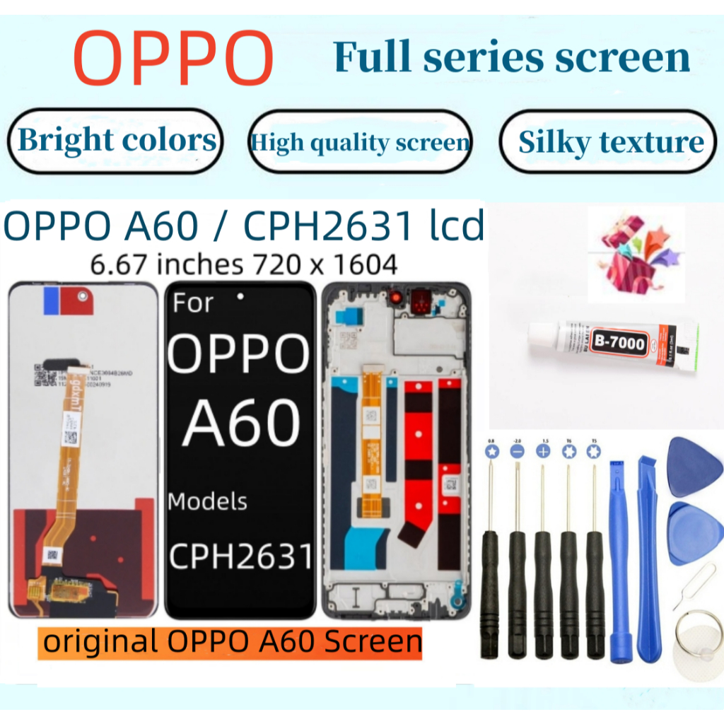 原裝 OPPO A60 LCD 帶框 OPPO A60 螢幕總成 OPPO CPH2631 圖片適用 | 蝦皮購物