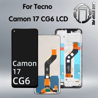 適用於 Tecno Camon 17 CG6 LCD 顯示屏觸摸屏數字化儀組裝面板更換 | 蝦皮購物