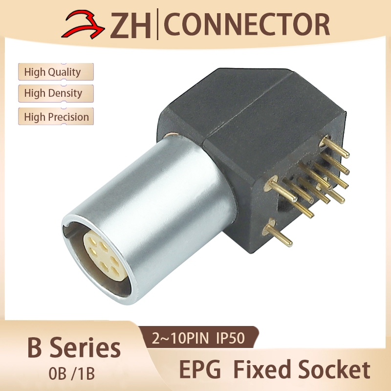 EPG 0B1B彎角90度PCB板焊接航空插座工業連接器 | 蝦皮購物