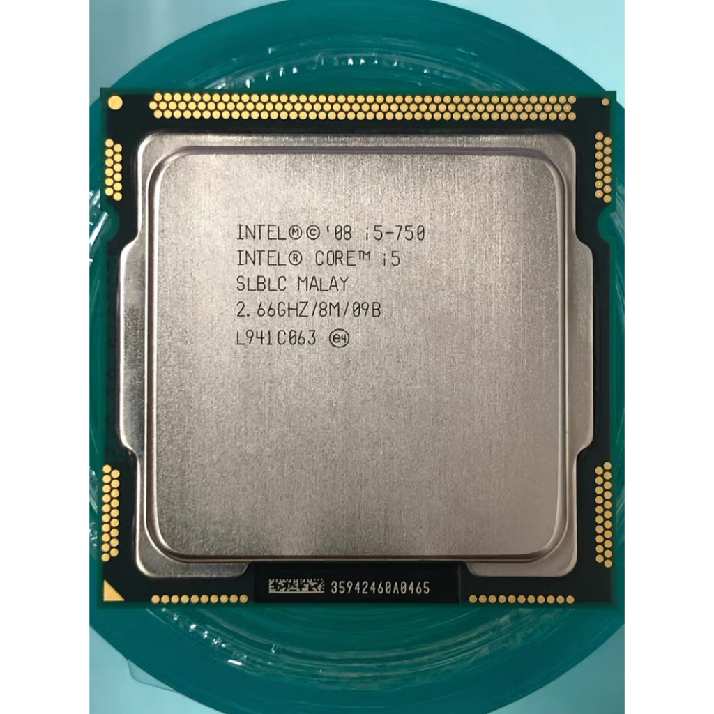 英特爾 Intel Core i5-750 CPU 四核 2.66GHz / 8MB LGA1156 SLBLC 處理器 | 蝦皮購物